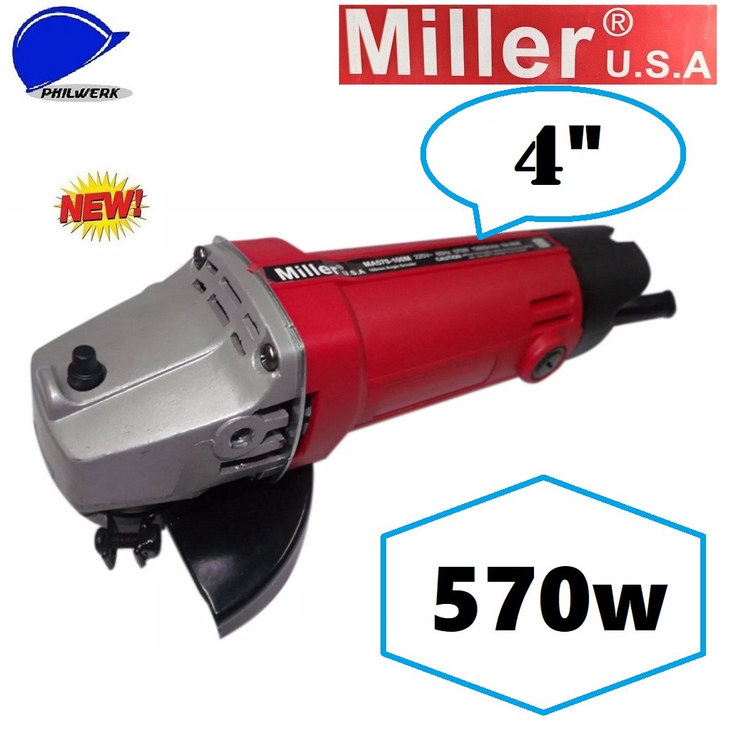 Miller Angle Grinder 4" (MA570-100M), Commercial & Industrial ...