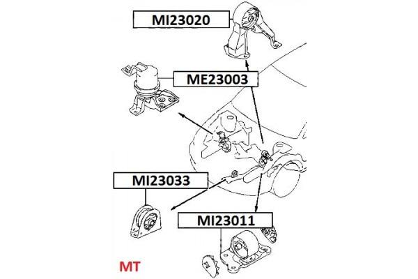Mitsubishi Lancer CS3 Rear Engine Mounting, Car Accessories ...