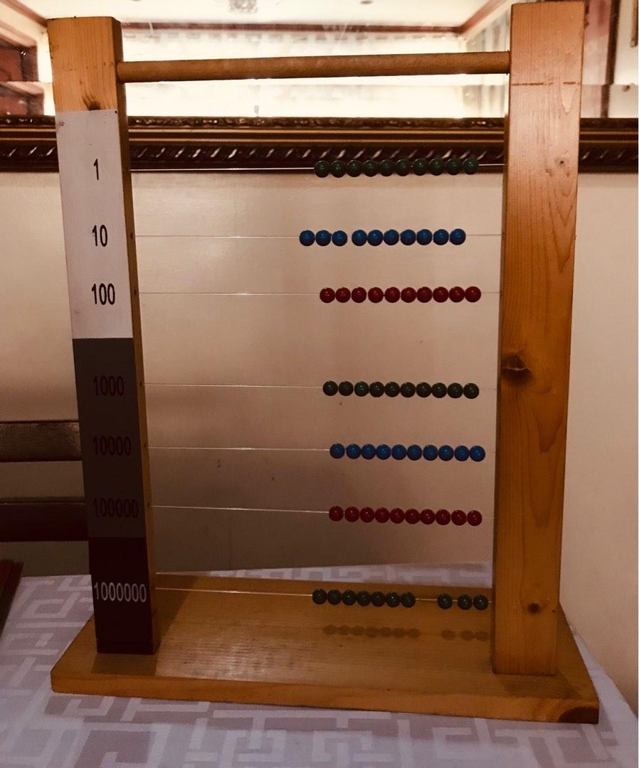 Montessori Large bead frame, Hobbies & Toys, Toys & Games on Carousell