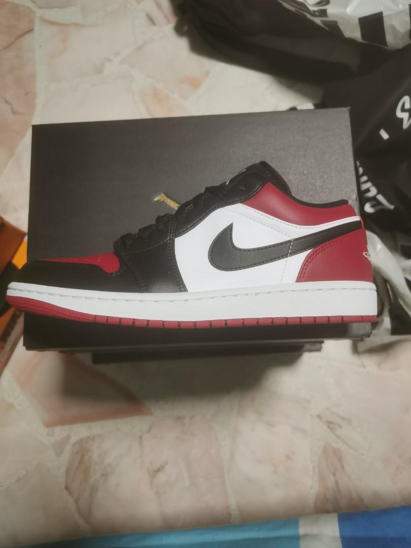 [MULTIPLE SIZES] Air jordan 1 low bred toe, Men's Fashion, Footwear ...