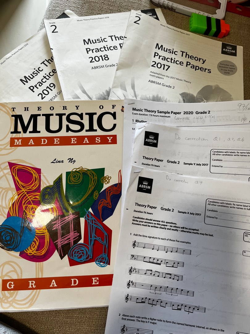 Music theory grade 2 made easy by lina ng, ABRSM grade 2 theory papers ...