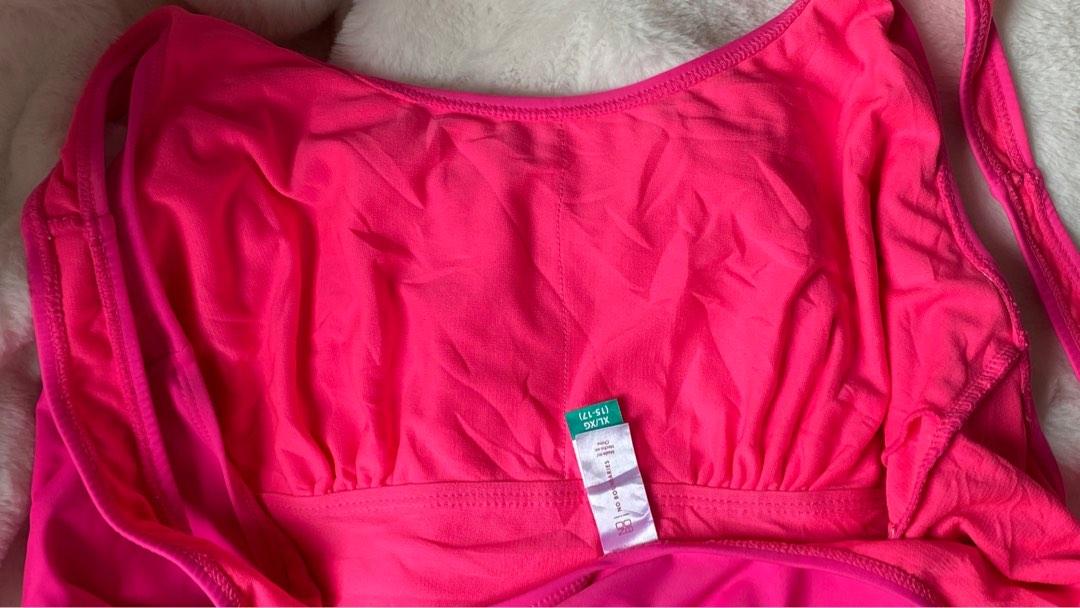 Neon Pink One Piece Swimsuit, Women's Fashion, Swimwear, Bikinis ...