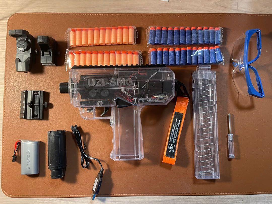 Nerf uzi foam dart blaster, Hobbies & Toys, Toys & Games on Carousell