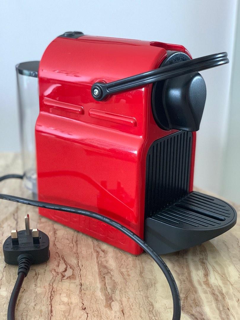 Nespresso Inissia Ruby Red coffee machine, TV & Home Appliances ...