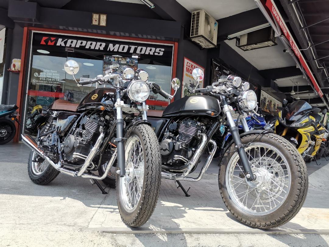 New CMC XY400 ABS Fi ( XY Cafe Racer Retro Classic Triumph Imperiale ), Motorbikes on Carousell