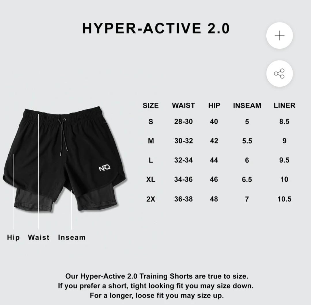 NFQ Hyper Active Training Shorts, Men's Fashion, Activewear on Carousell