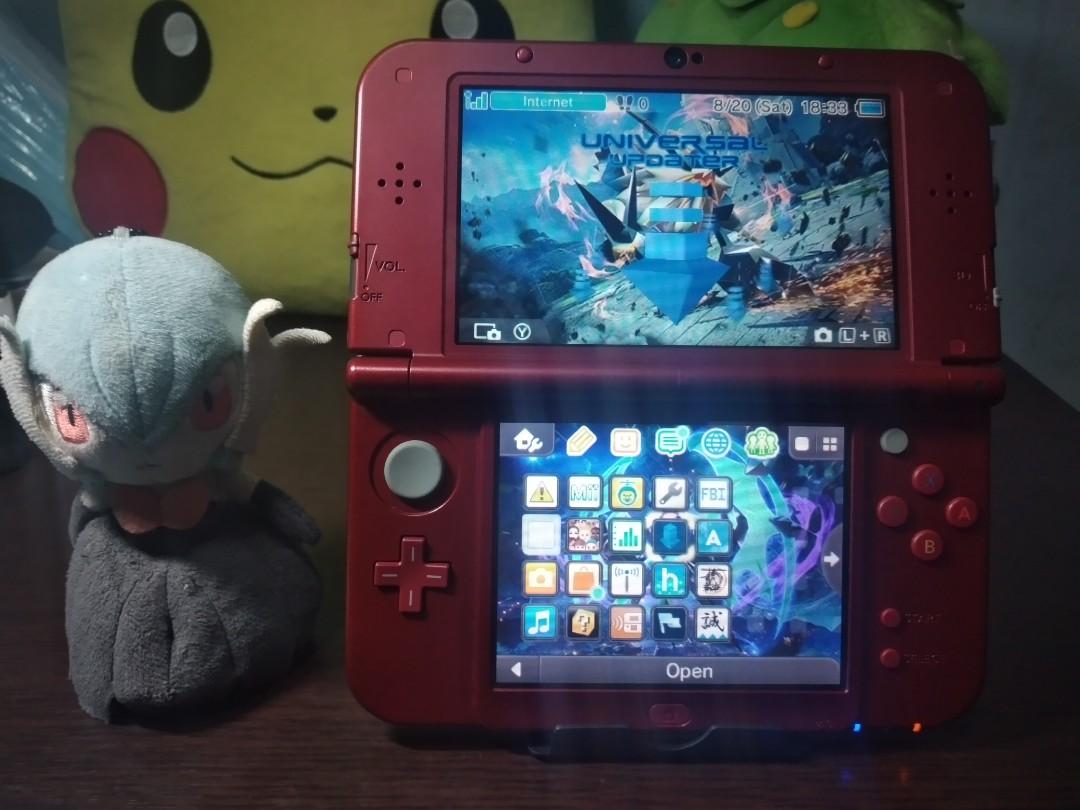 Nintendo New 3DS XL Red IPS Top Screen (CFW), Video Gaming, Video Game ...