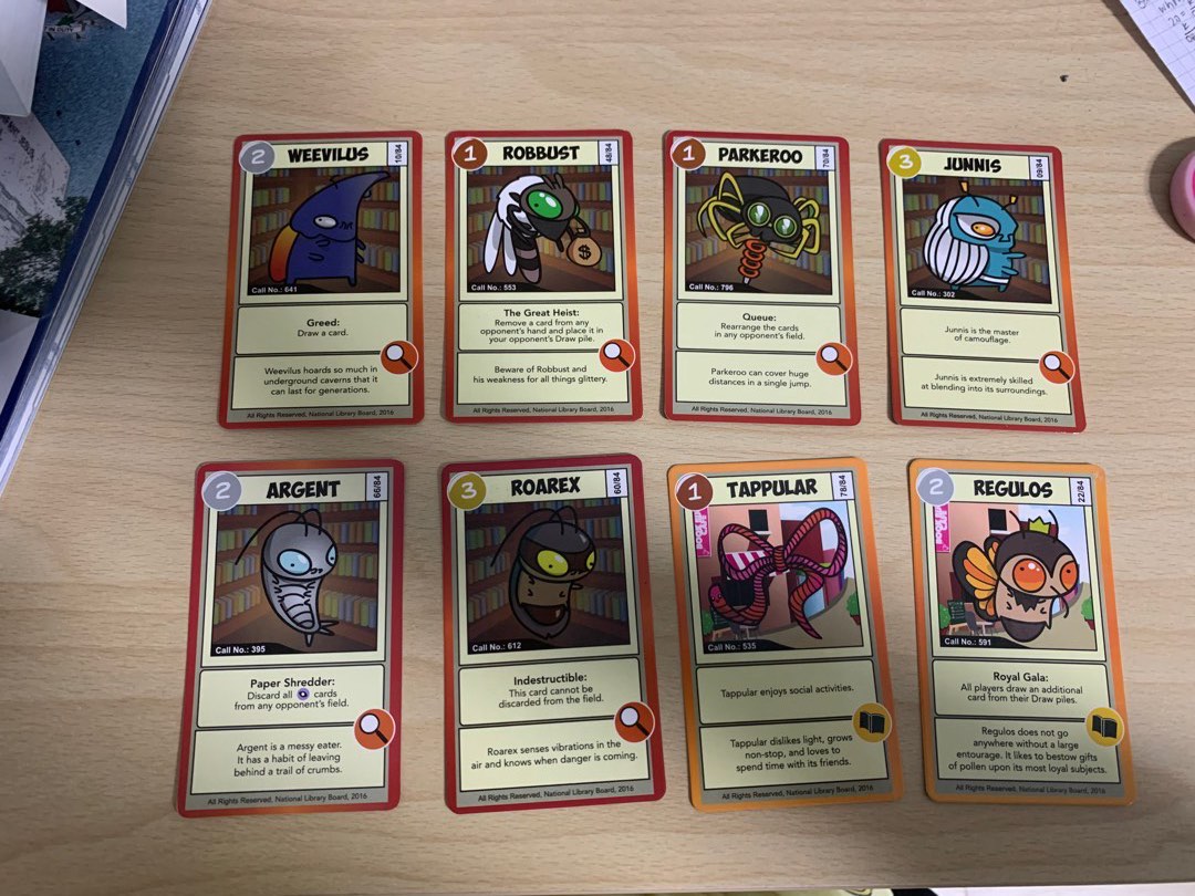 NLB Book Bug Cards, Hobbies & Toys, Toys & Games on Carousell