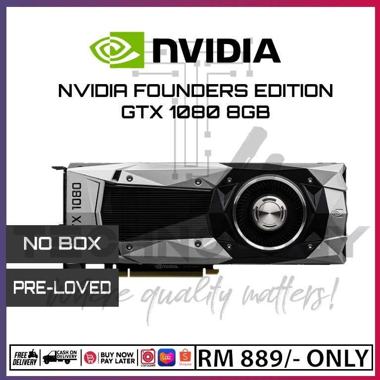 Nvidia Founders Edition GTX 1080 8GB GDDR5X, Computers & Tech, Parts ...