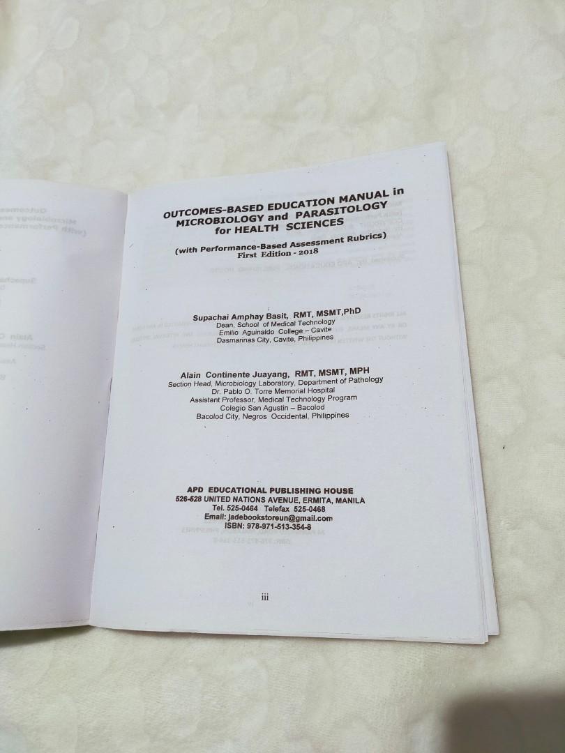 OBE Manual in Microbiology and Parasitology for Health Sciences, Hobbies & Toys, Books ...