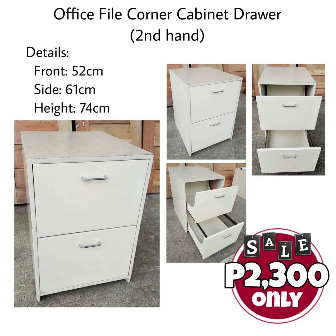 Office File Corner Cabinet Drawer, Furniture & Home Living, Office ...
