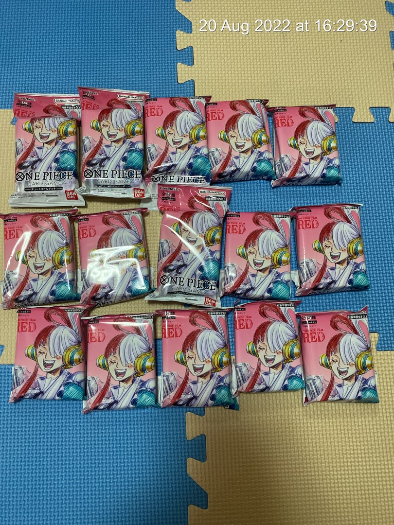 [In-Stock] One Piece Film Red Promo deck and 4-Card promo pack, Hobbies ...