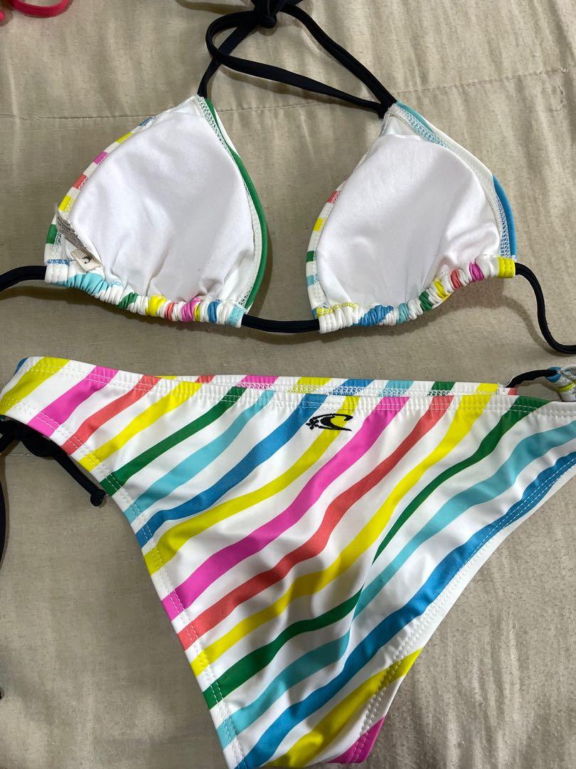 O’Neill Colorful String Bikini Set, Women's Fashion, Swimwear, Bikinis & Swimsuits on Carousell