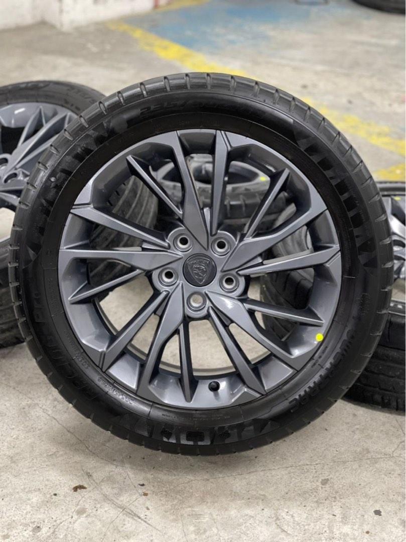 original 18 inch sports rim x50 tyre 80%, Auto Accessories on Carousell