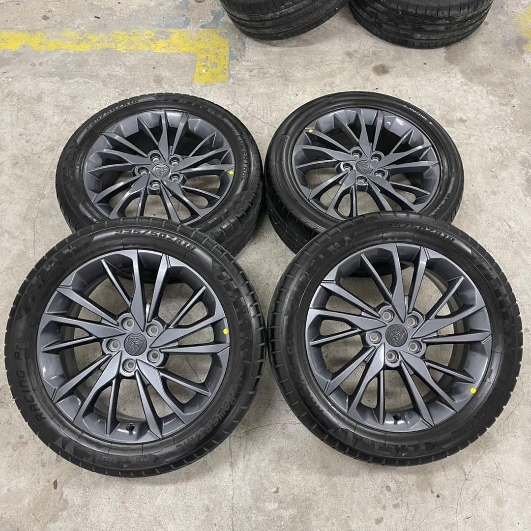 original 18 inch sports rim x50 tyre 80%, Auto Accessories on Carousell