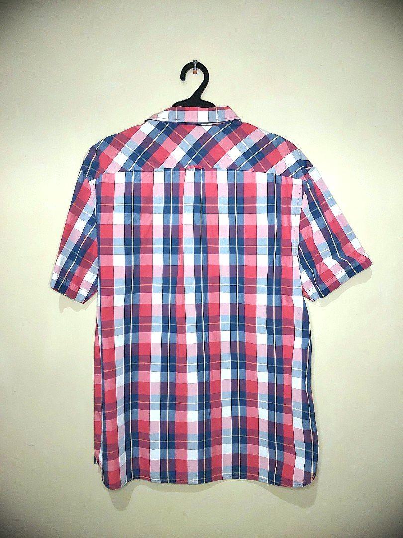 Original U.S. Polo Assoc. Red & Blue Checkered Polo, Men's Fashion ...
