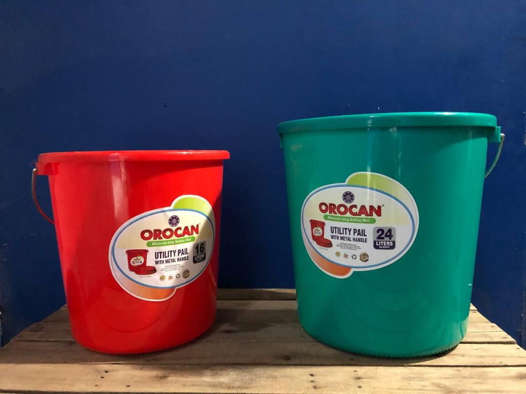 Orocan Utility Pail w/ Handle, Furniture & Home Living, Cleaning ...