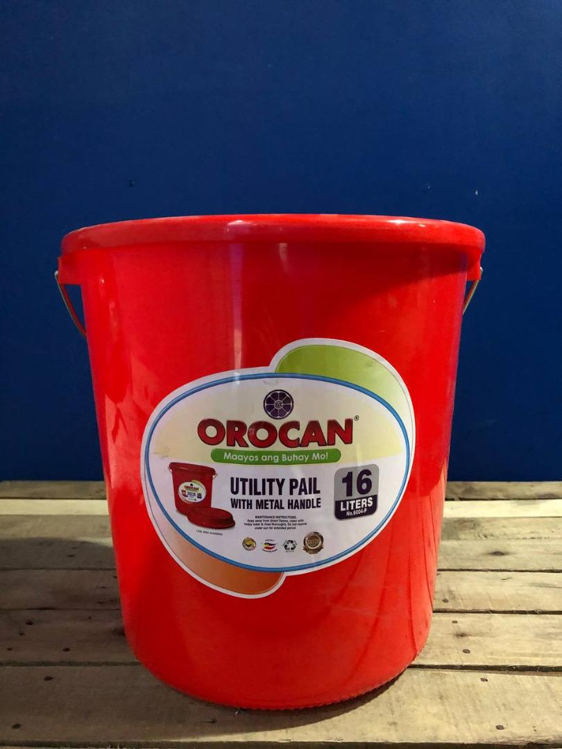 Orocan Utility Pail w/ Handle, Furniture & Home Living, Cleaning ...