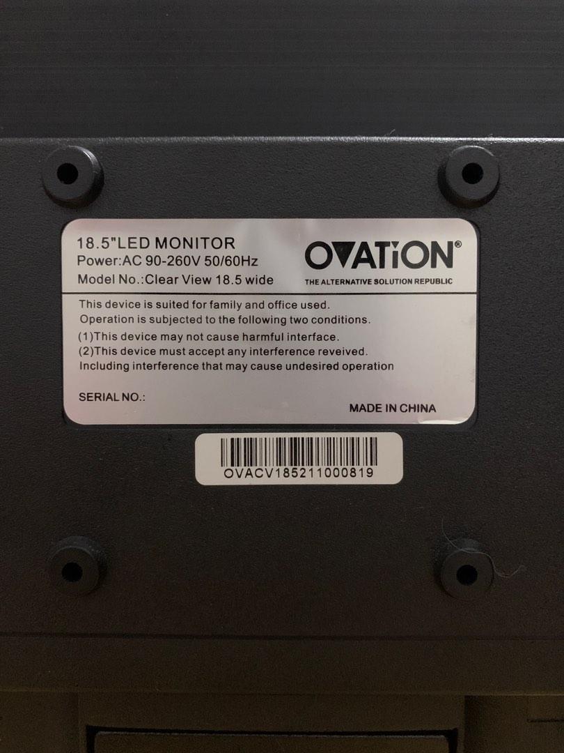 Ovation LED Monitor, Computers & Tech, Parts & Accessories, Monitor ...