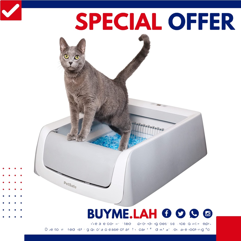 PetSafe ScoopFree Automatic Self Cleaning Cat Litter Box, Includes ...