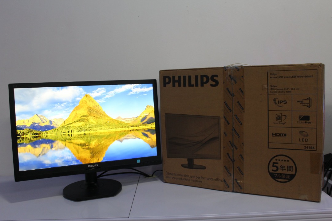 PHILIPS 241S6 MONITOR 24 INCH, Computers & Tech, Parts & Accessories ...