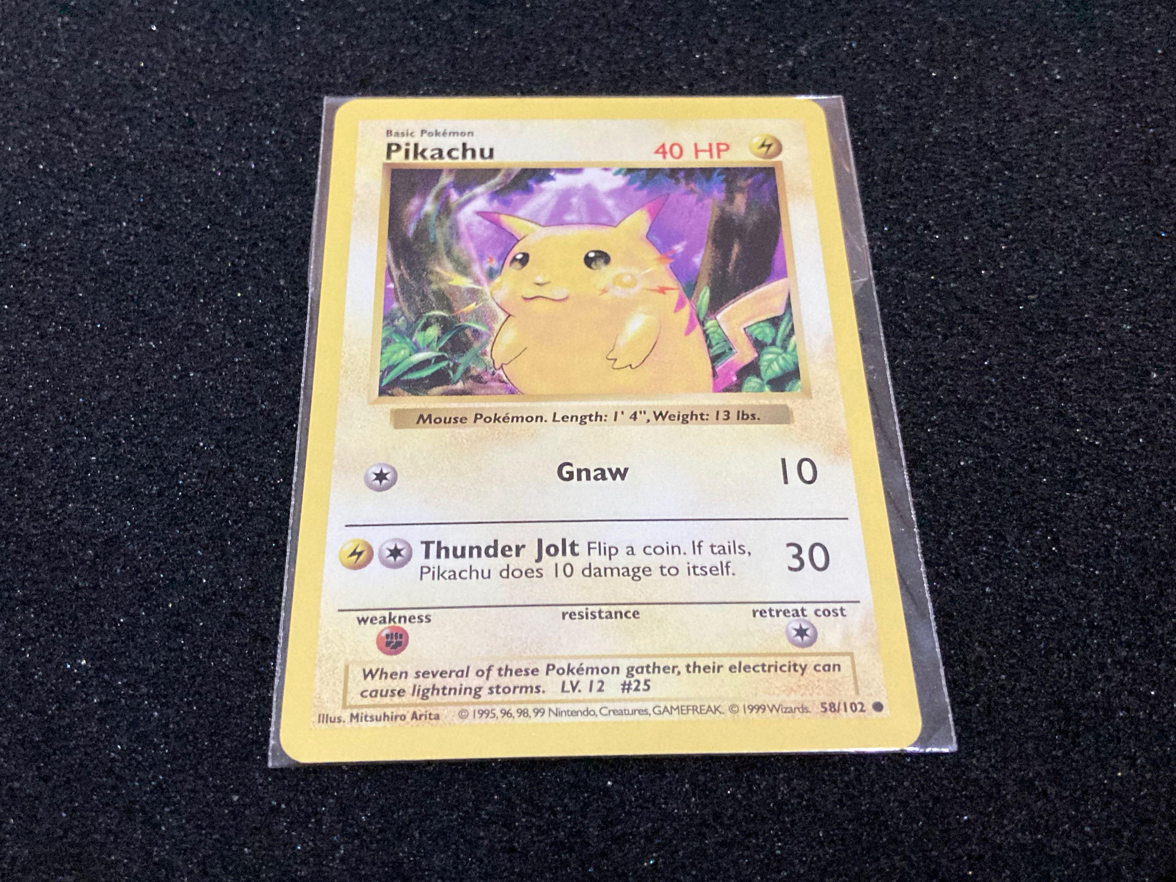 Pokemon Card Shadowless Pikachu, Hobbies & Toys, Toys & Games on Carousell