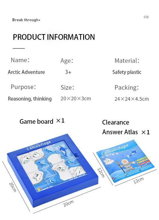 Polar Bear Intelligence Maze Clearance Toy Logical Thinking Puzzle ...