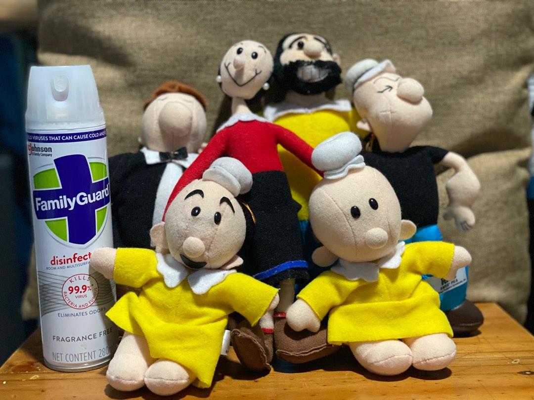 Popeye Plush Toys (Bundle), Hobbies & Toys, Toys & Games on Carousell
