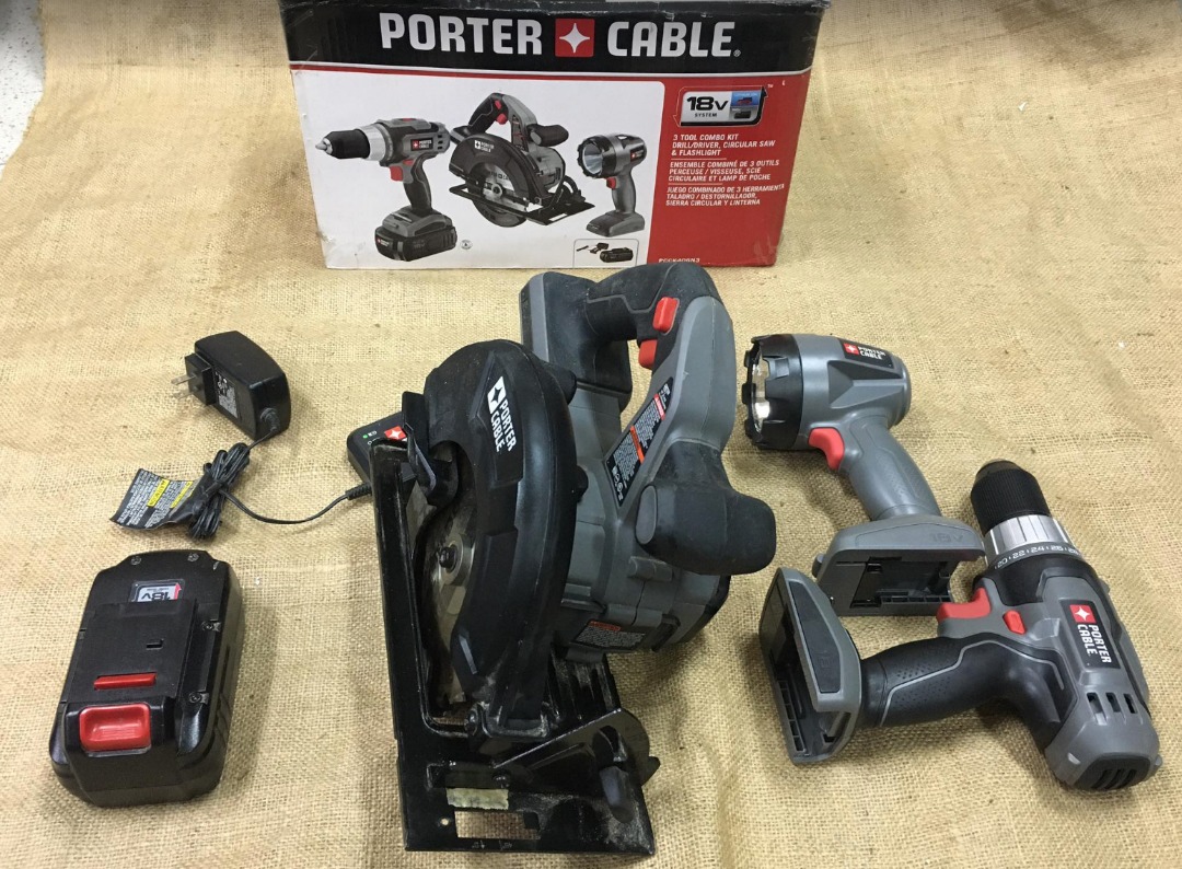 porter cable 18volt drill set, Commercial & Industrial, Construction ...