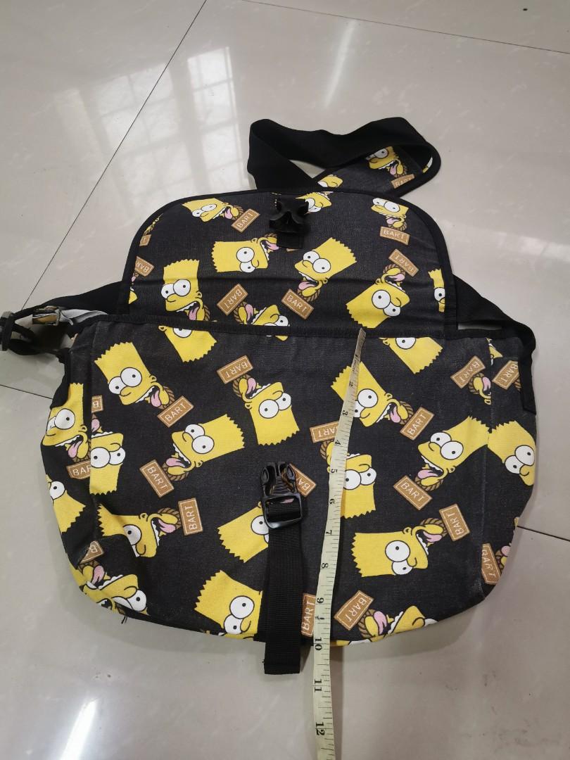 Preloved supreme bart simpson bag (off), Men's Fashion, Bags, Sling ...
