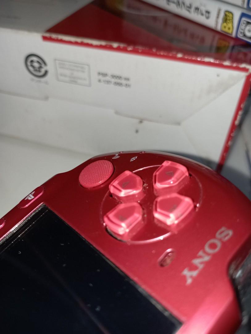 PSP 3000 Radiant Red (Complete with Box), Video Gaming, Video Game ...