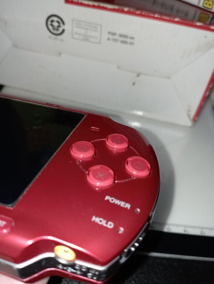 PSP 3000 Radiant Red (Complete with Box), Video Gaming, Video Game ...