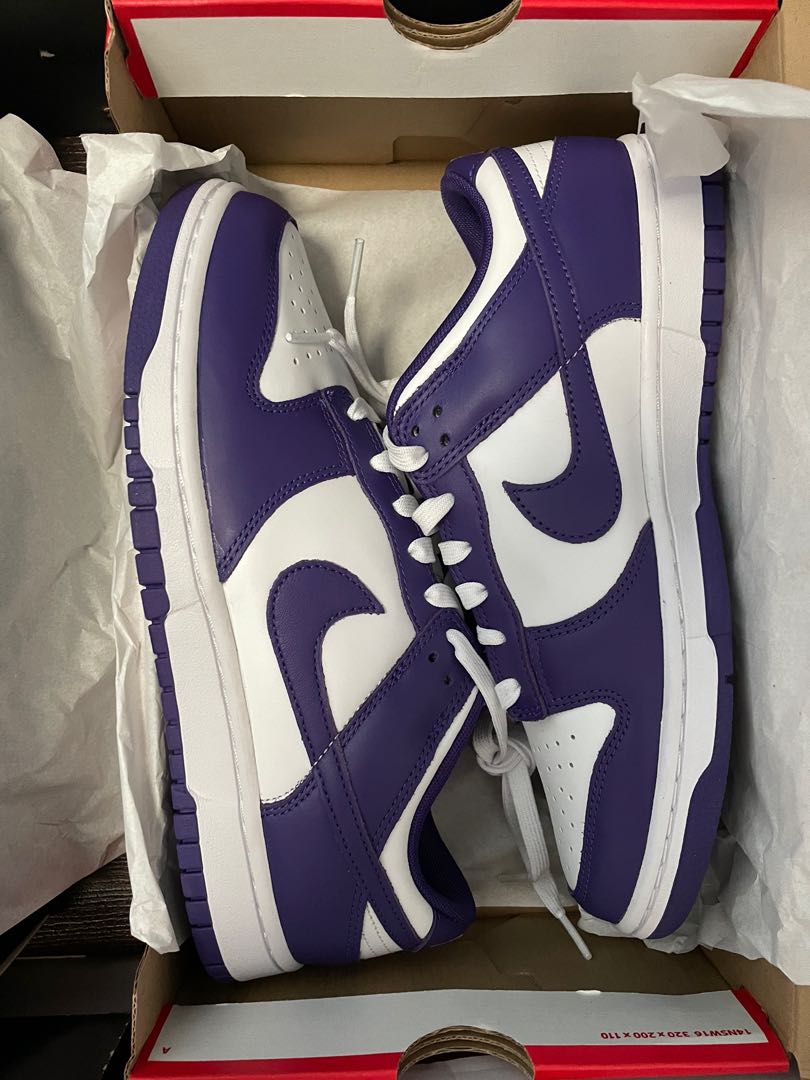 PURPLE DUNK LOW US9/11, Men's Fashion, Footwear, Sneakers on Carousell