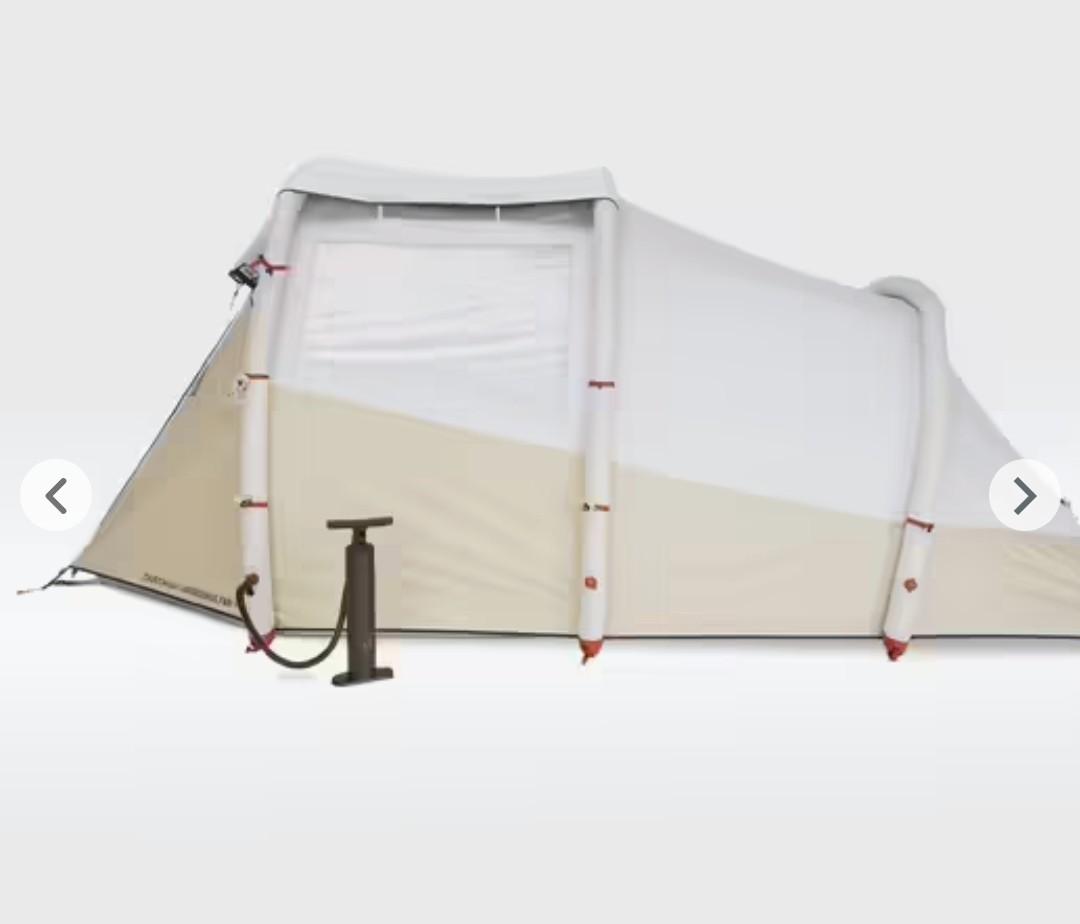 Quechua Inflatable Camping Tent Air Seconds 4.1 F&B 4 Person 1 Bedroom ...