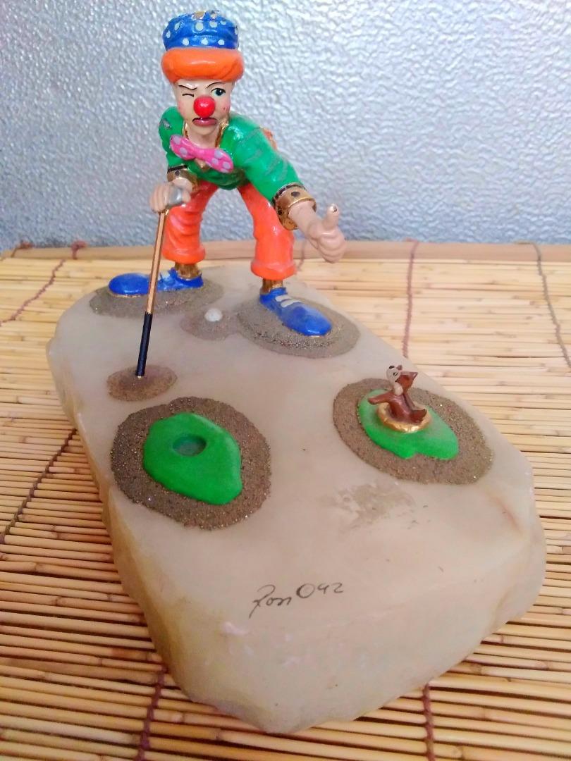 RARE 1992 Vintage Ron Lee Clown Plays Golf for Serious Clown Collector ...