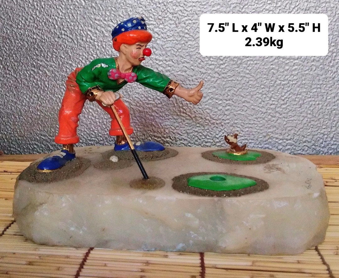 RARE 1992 Vintage Ron Lee Clown Plays Golf for Serious Clown Collector ...