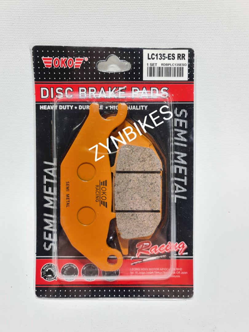 REAR BRAKE PAD YAMAHA SNIPER 150 JUPITER MX 135 X1R, Motorcycles ...
