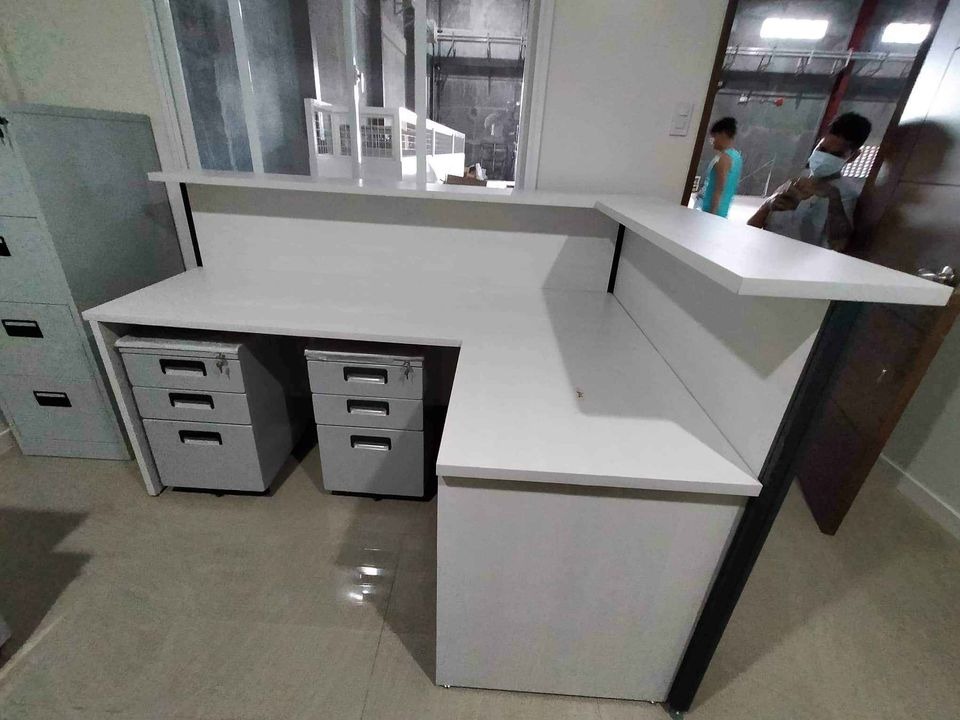 reception table L type | office table | office furniture, Furniture ...