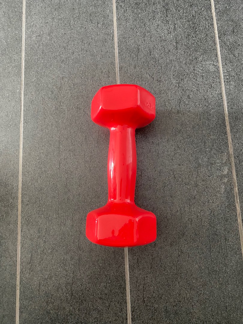 Red dumbbell - 1*3kg, Sports Equipment, Exercise & Fitness, Weights ...