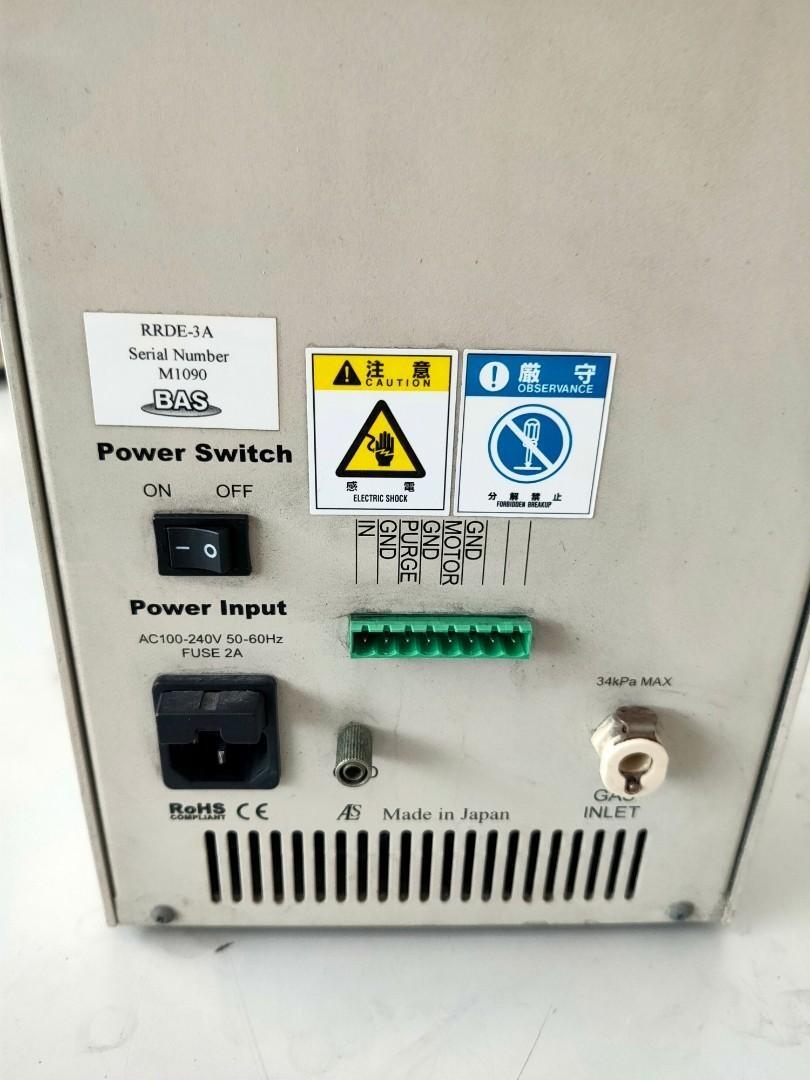 Rotating Ring Disk Electrode RRDE-3A for sale @ $750 each, Everything ...