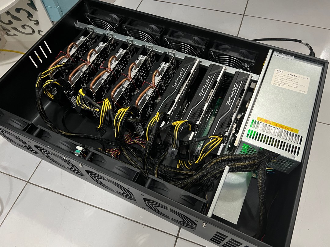 Rx 580 mining rig, Computers & Tech, Desktops on Carousell