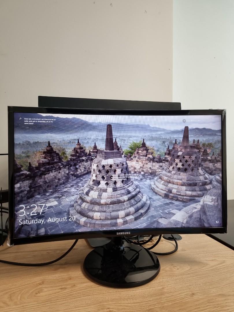 Samsung 23.5" Curved LCD LED Monitor with FreeSync, Computers & Tech ...