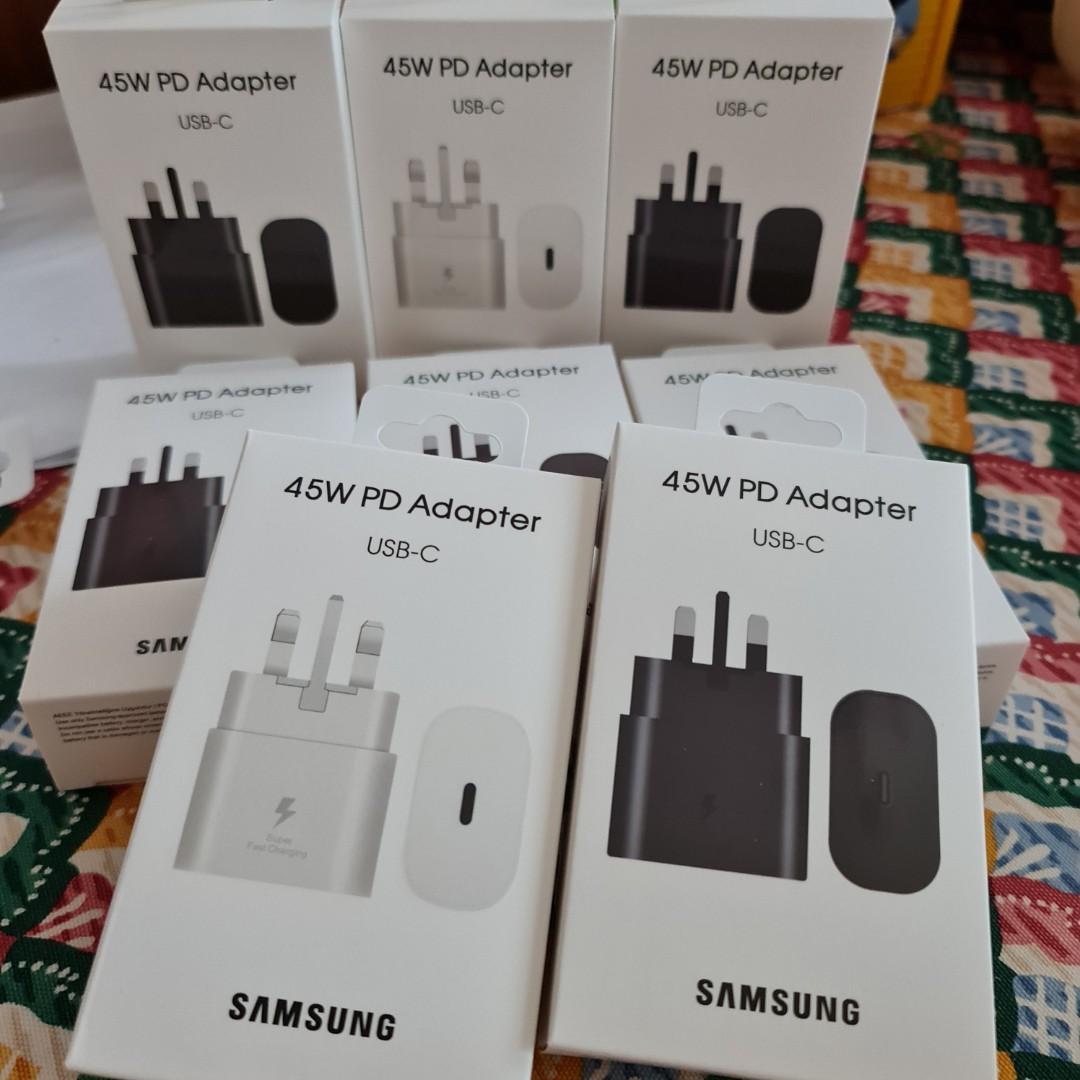 Samsung 45W 25W 35W Duo USB-C PD Super Fast Charging Type-C Adapter ...