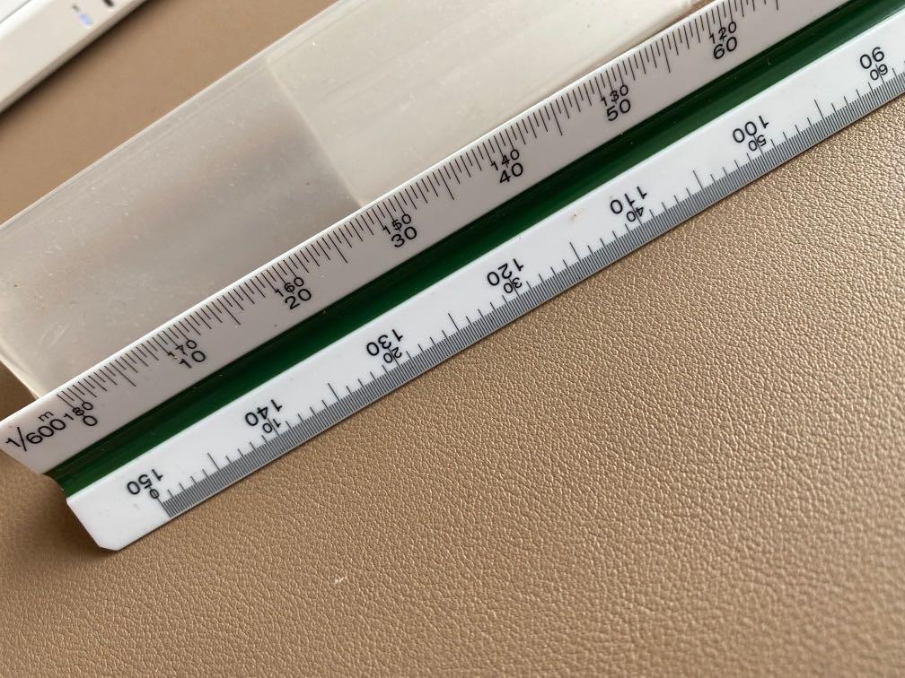 SCALE BAR RULER, Hobbies & Toys, Stationary & Craft, Stationery ...
