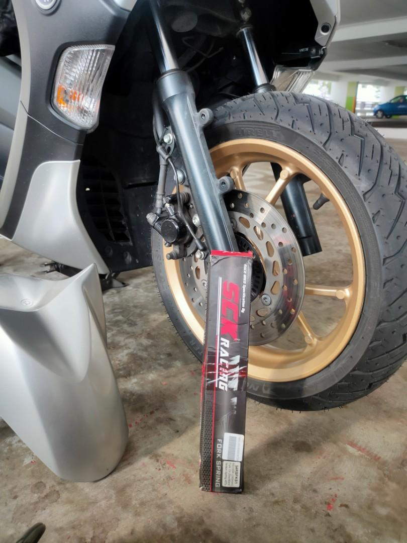 NMAX V1/V2 & AEROX V1 V2 SCK FORK KIT, Motorcycles, Motorcycle ...