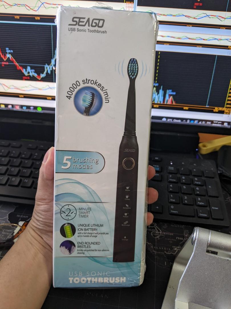 Seago USB sonic toothbrush, Beauty & Personal Care, Oral Care on Carousell