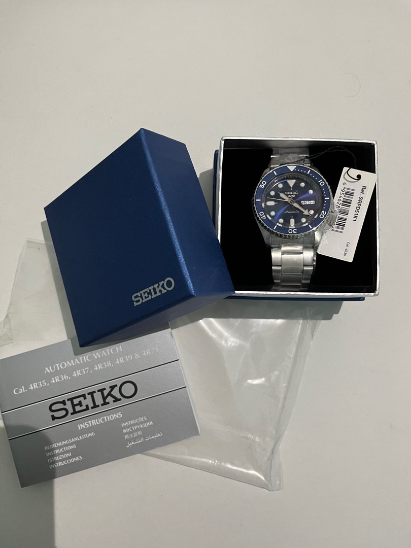 Seiko 5 Sports - SRPD51K1 (Blue), Luxury, Watches on Carousell