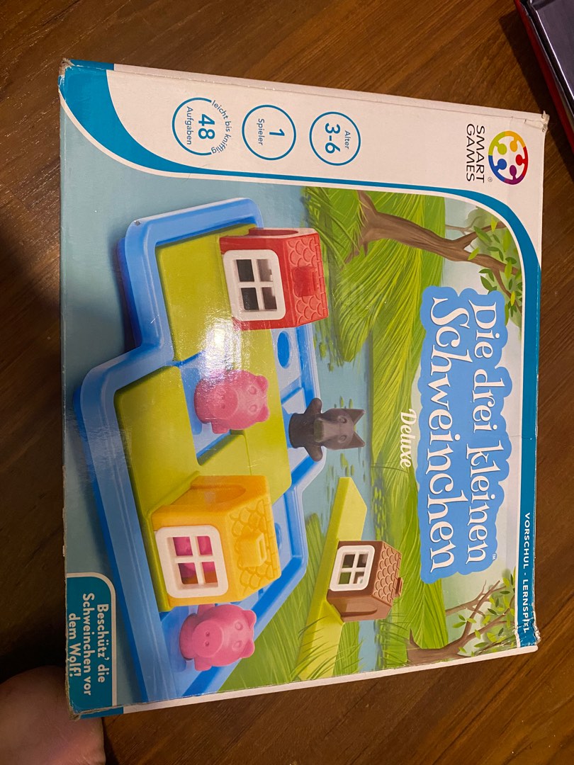 Smart games 3 Little Pigs, Hobbies & Toys, Toys & Games on Carousell