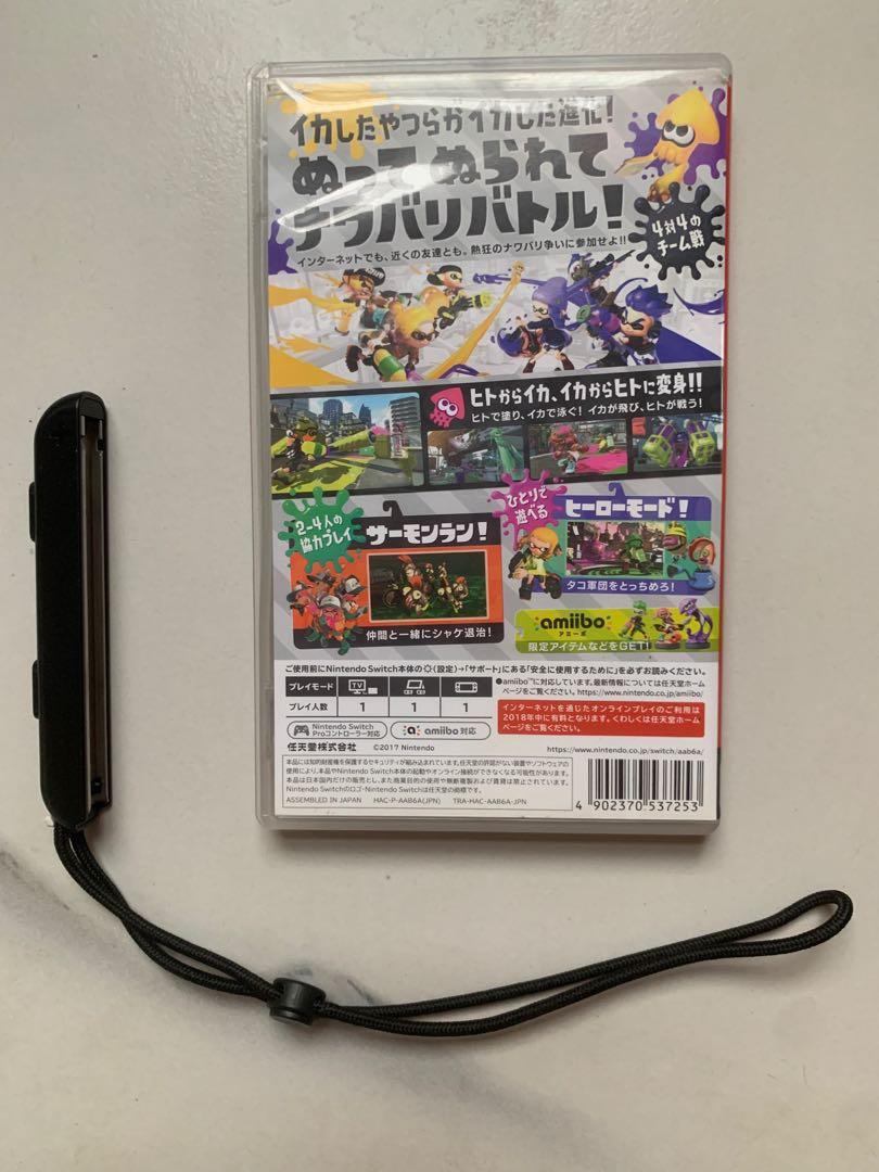 Splatoon 2 JPN with free joycon strap, Video Gaming, Video Game ...