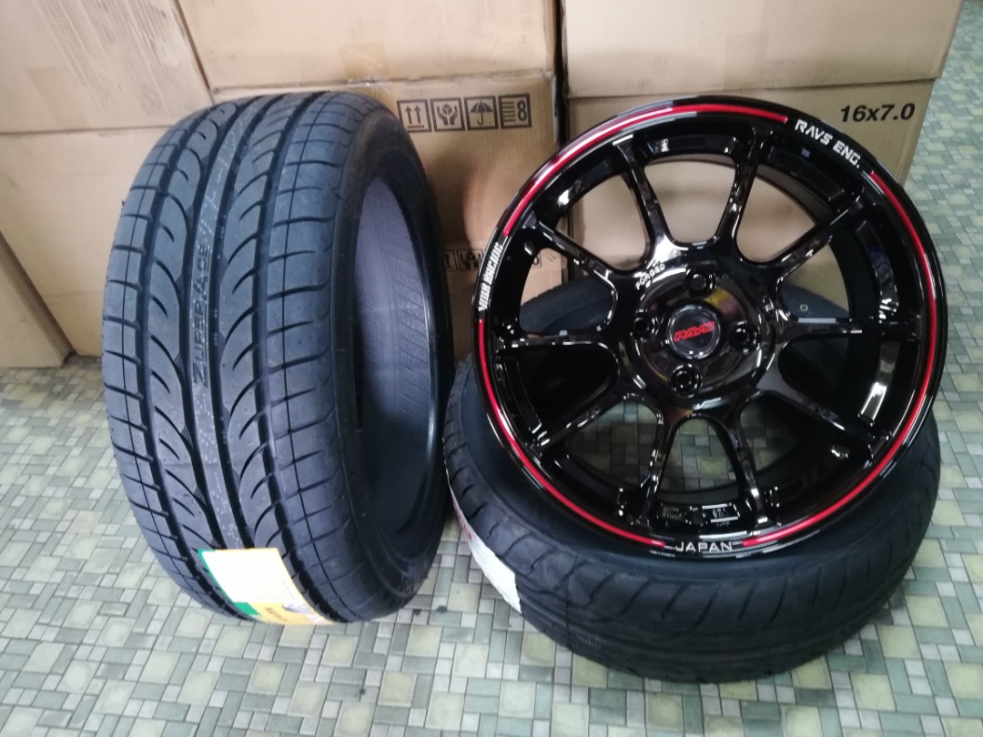 sport rim ZE40 limited time attack 16 inch siap tayar, Auto Accessories ...
